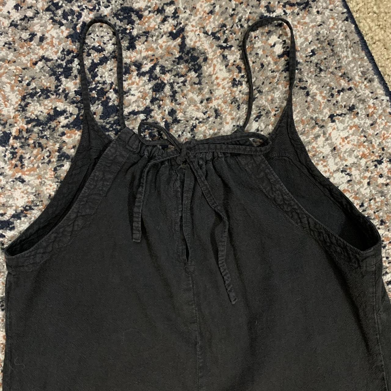 Vintage Black cutoff dress - 100% cotton material -... - Depop