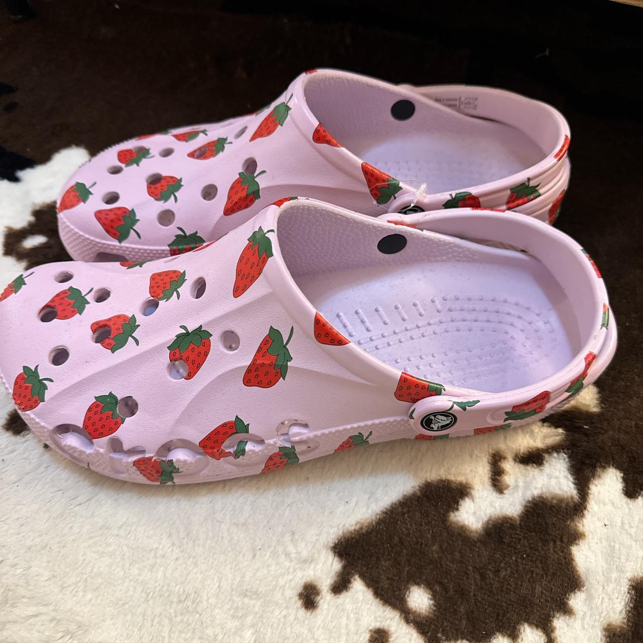 Crocs strawberry size 13 - Depop