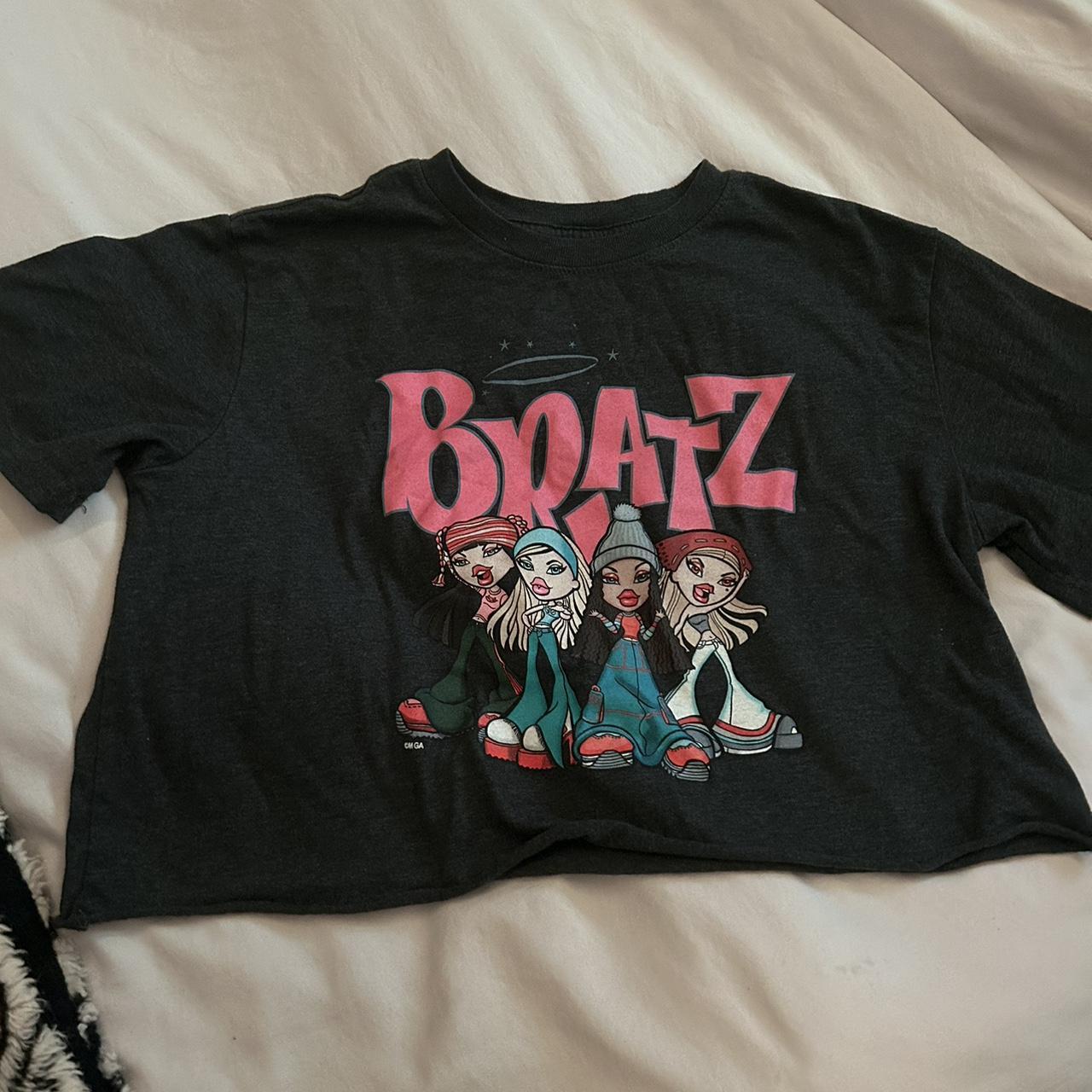 super cute greyish black bratz crop top! there’s... - Depop