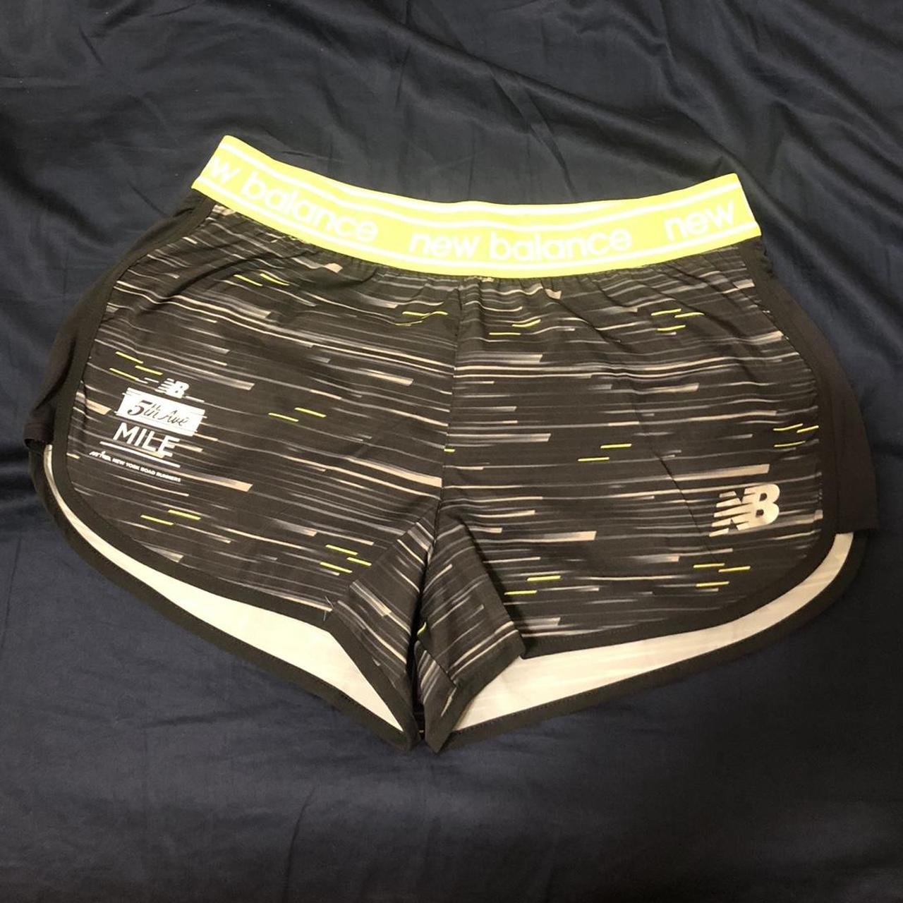 New balance Shorts Lime Green and Black NB running... - Depop