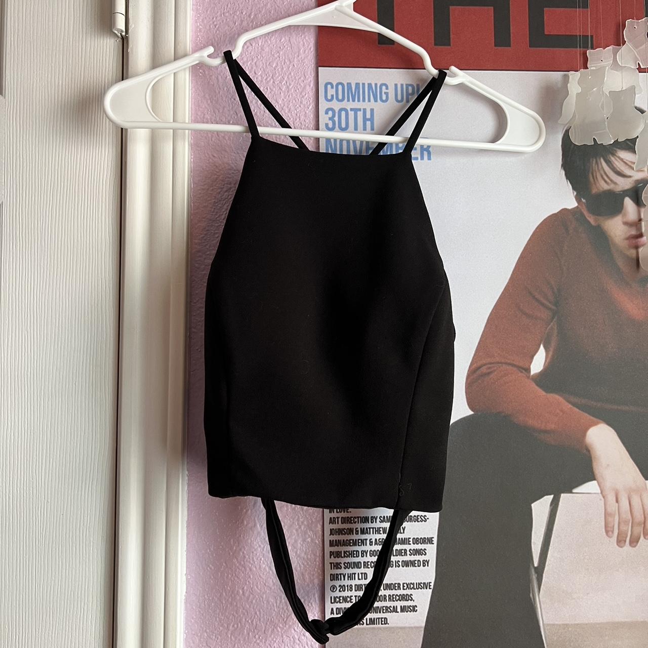 perfect clubbing top!! built-in bra patterned back... - Depop