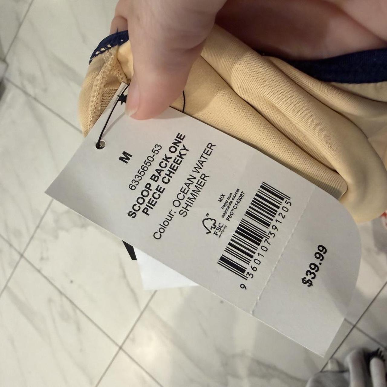 Cotton on one piece low back. Tag and hygiene... | Depop