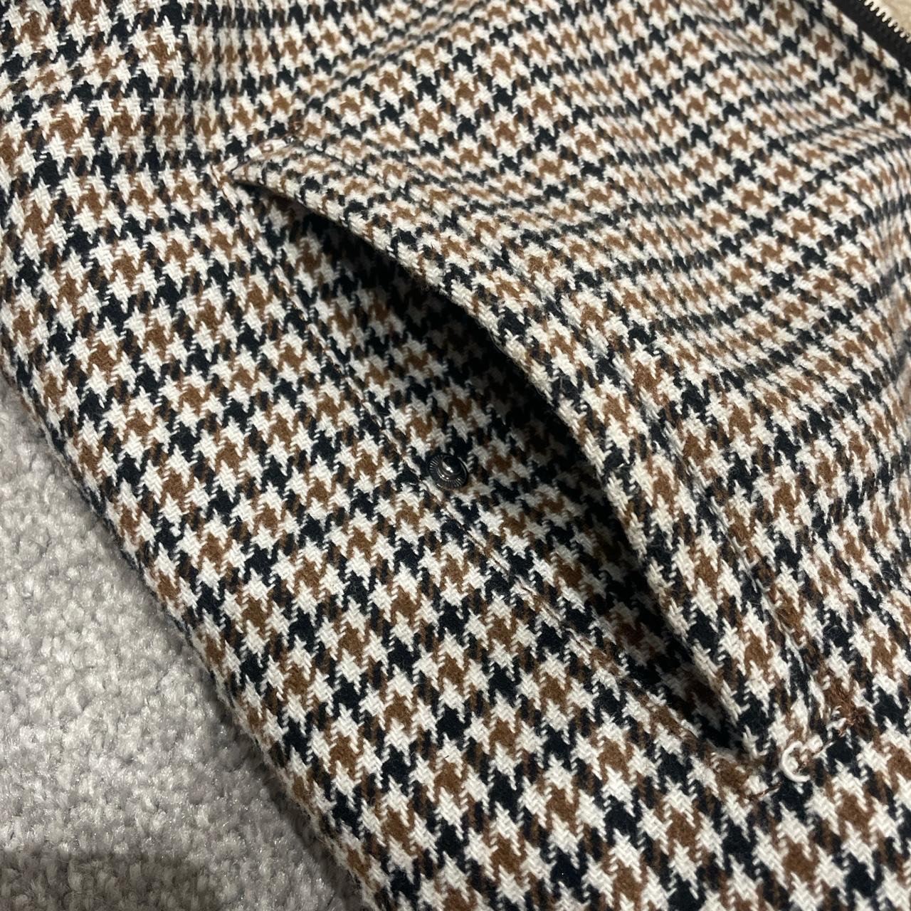 UK M - MENS - ZARA BORG BOMBER JACKET - Depop