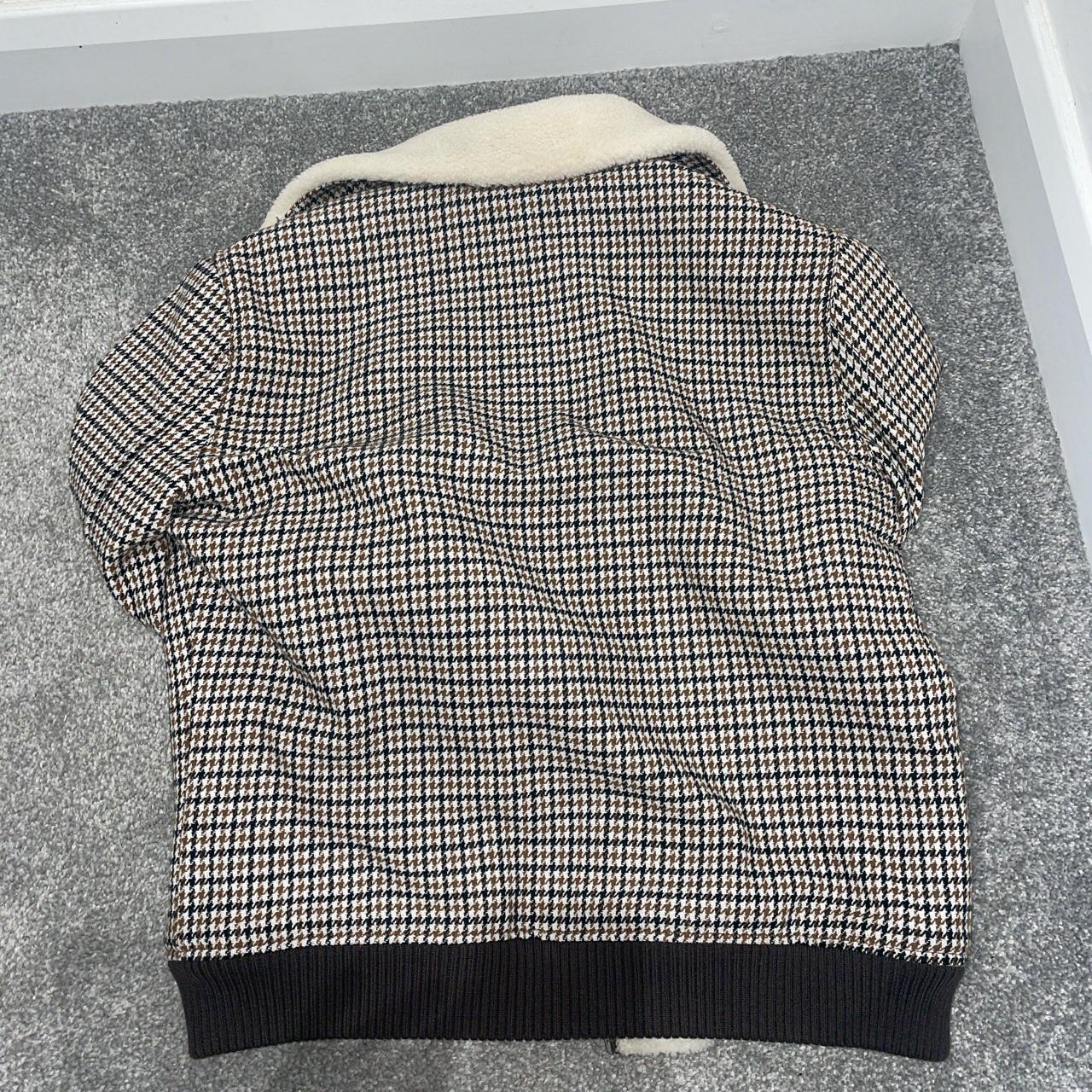 UK M - MENS - ZARA BORG BOMBER JACKET - Depop