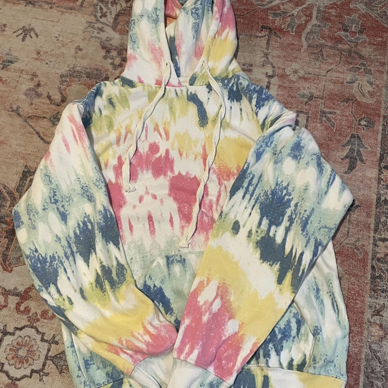 multicolor hoodie from dreamsicle- size S, no damage... - Depop