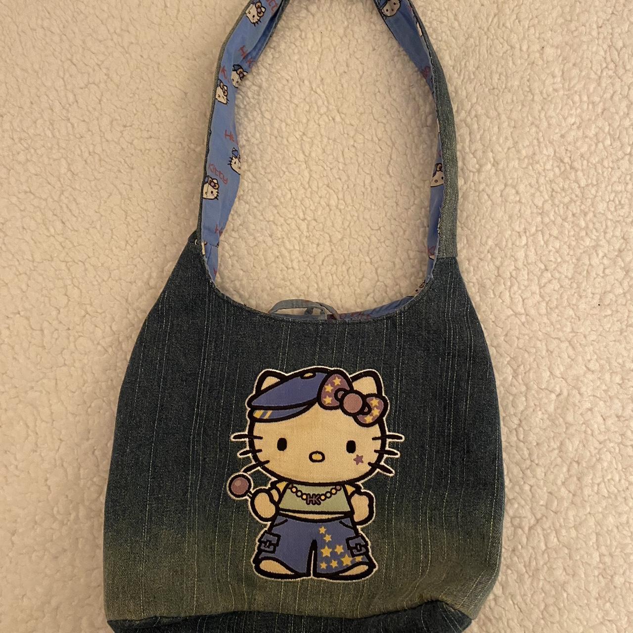 Hello Kitty Hipster Denim Bag 🩵💙 Takings offers... - Depop