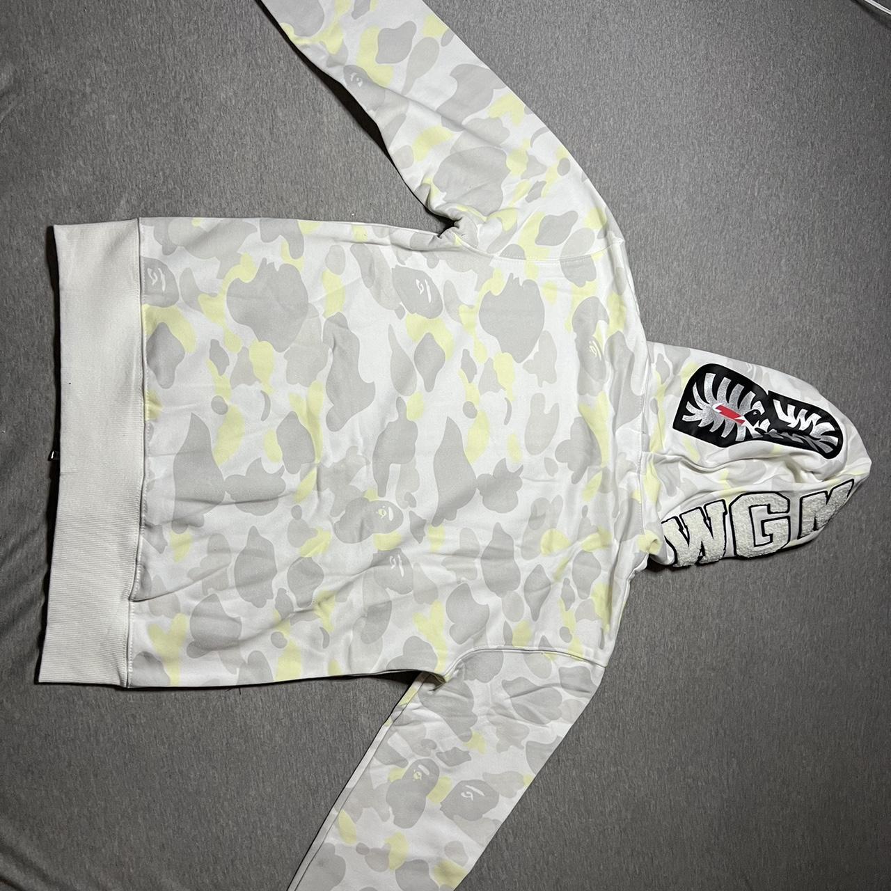Bape hoodie white (GLOW IN THE DARK) Brand new with... - Depop
