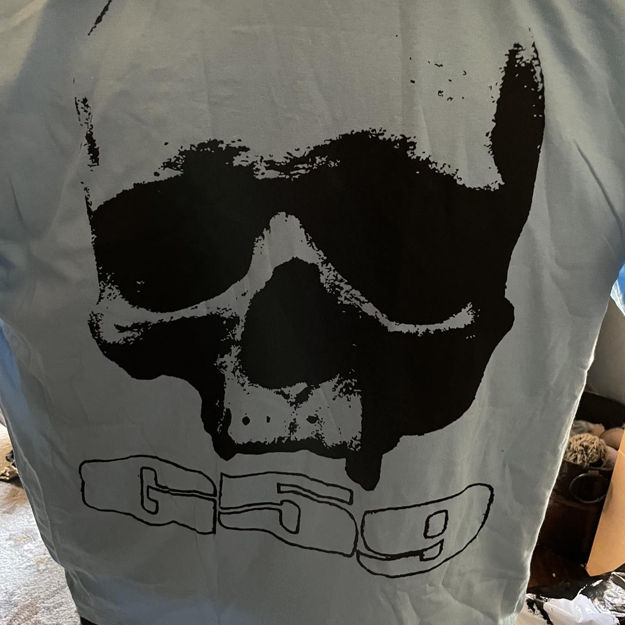 G59 GreyDay 2024 skull tee (blue) Size large Brand... | Depop