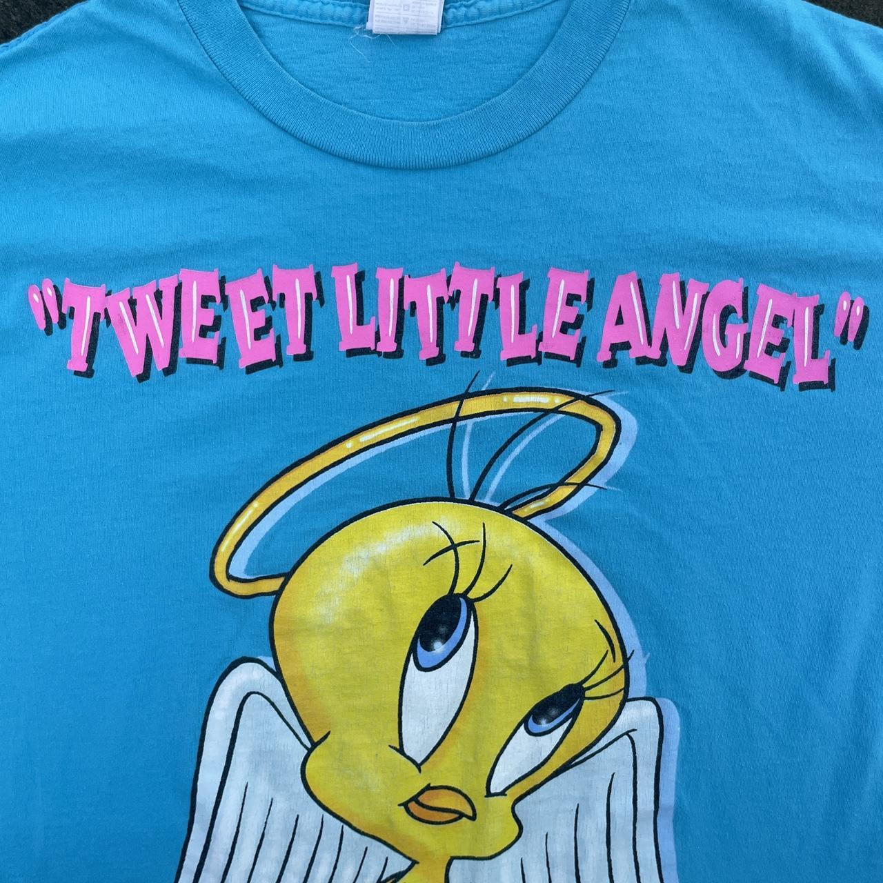 Vintage 90s Looney Tunes Tweet Little Angel Tweety... - Depop