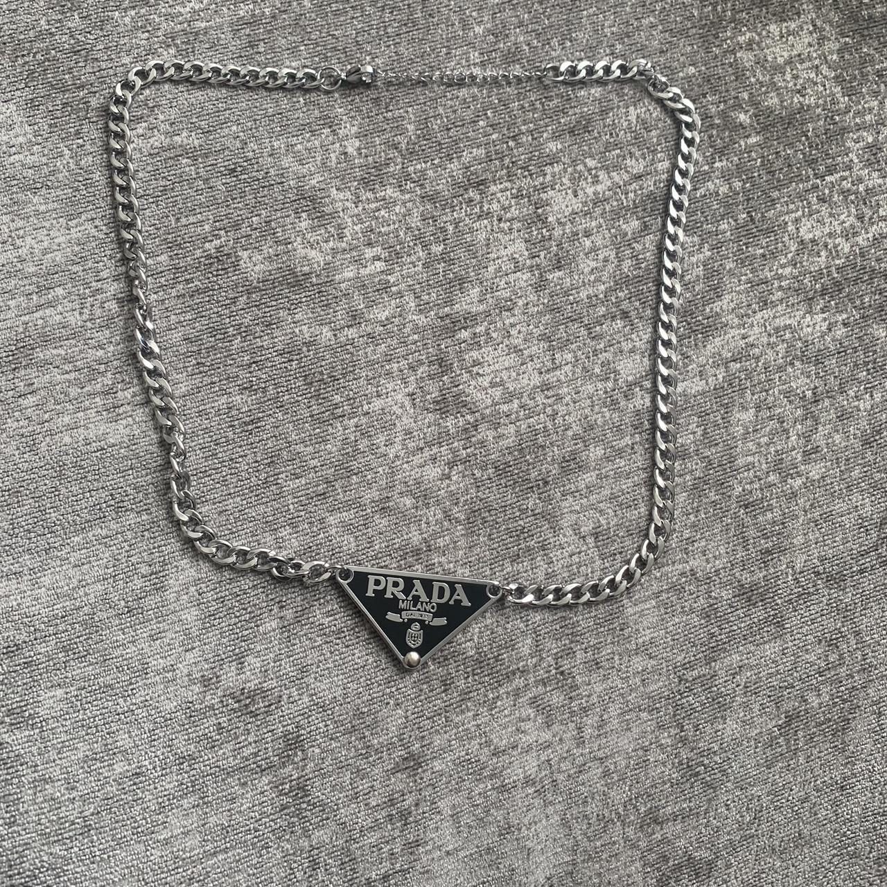 Homemade prada chain, like new. Worn like 2 or 3... - Depop