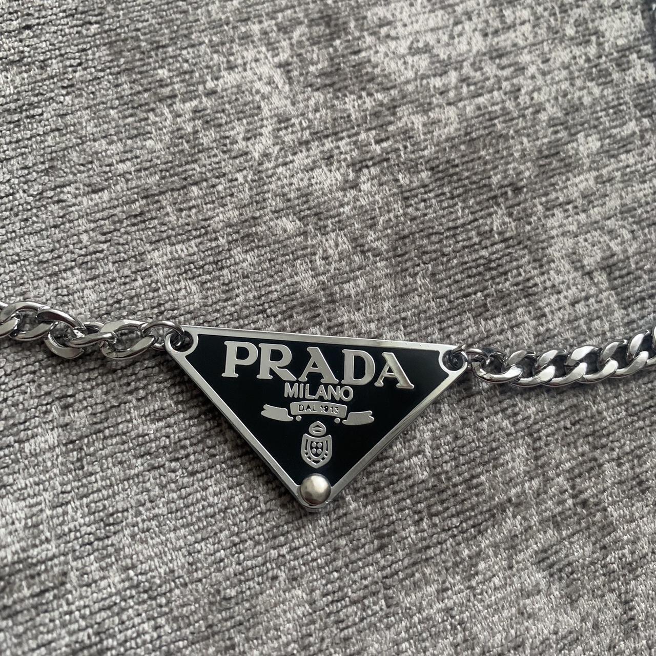 Homemade prada chain, like new. Worn like 2 or 3... - Depop