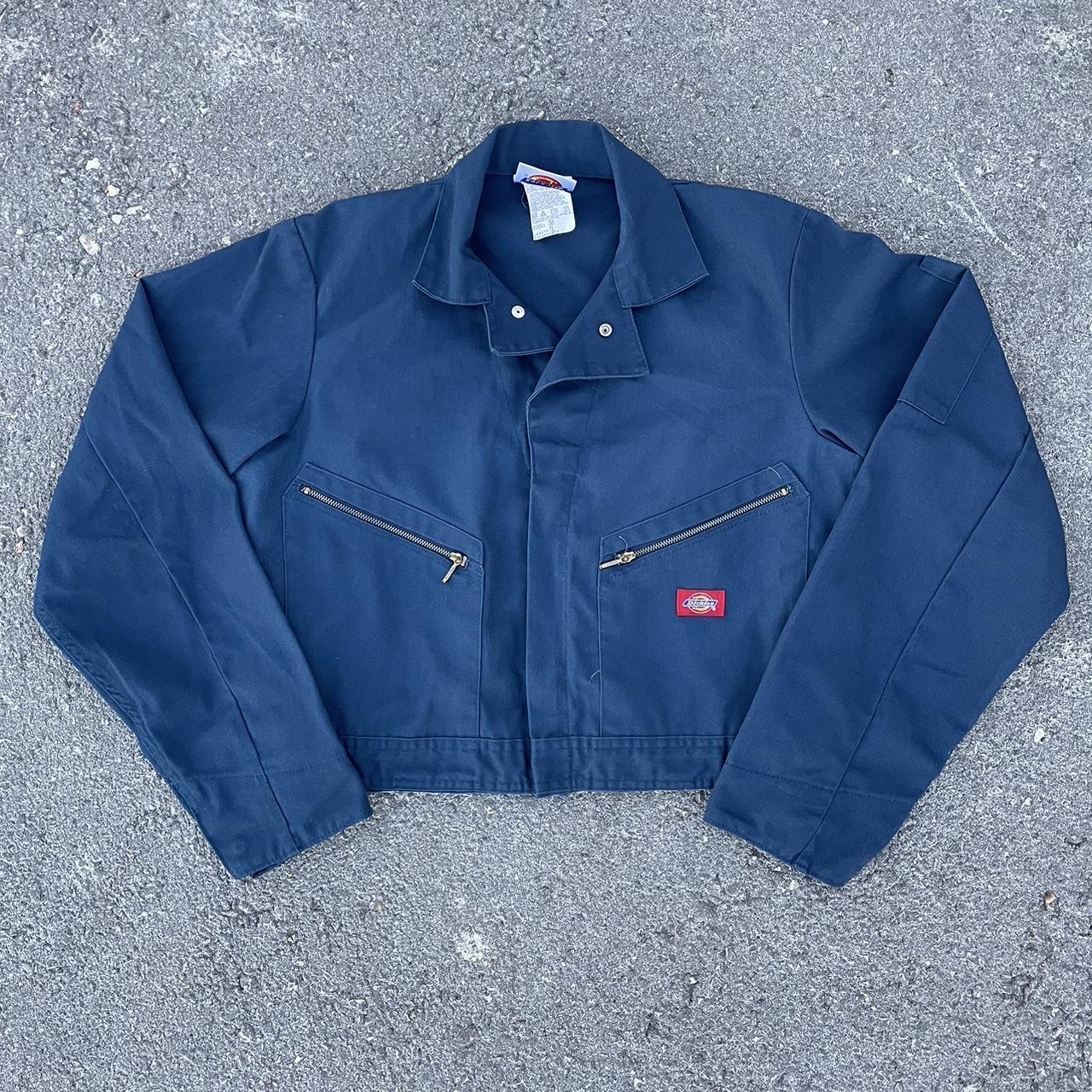 90s Dickies Cropped Work Jacket. Zipper is broken,... - Depop
