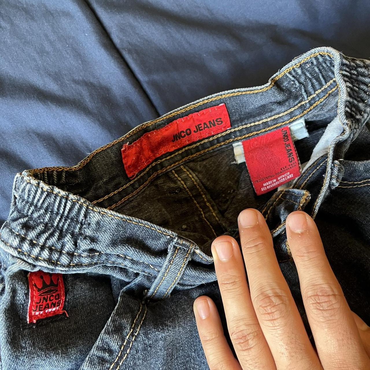 JNCO JEANS Dope snake under back pocket Boys size 6,... - Depop