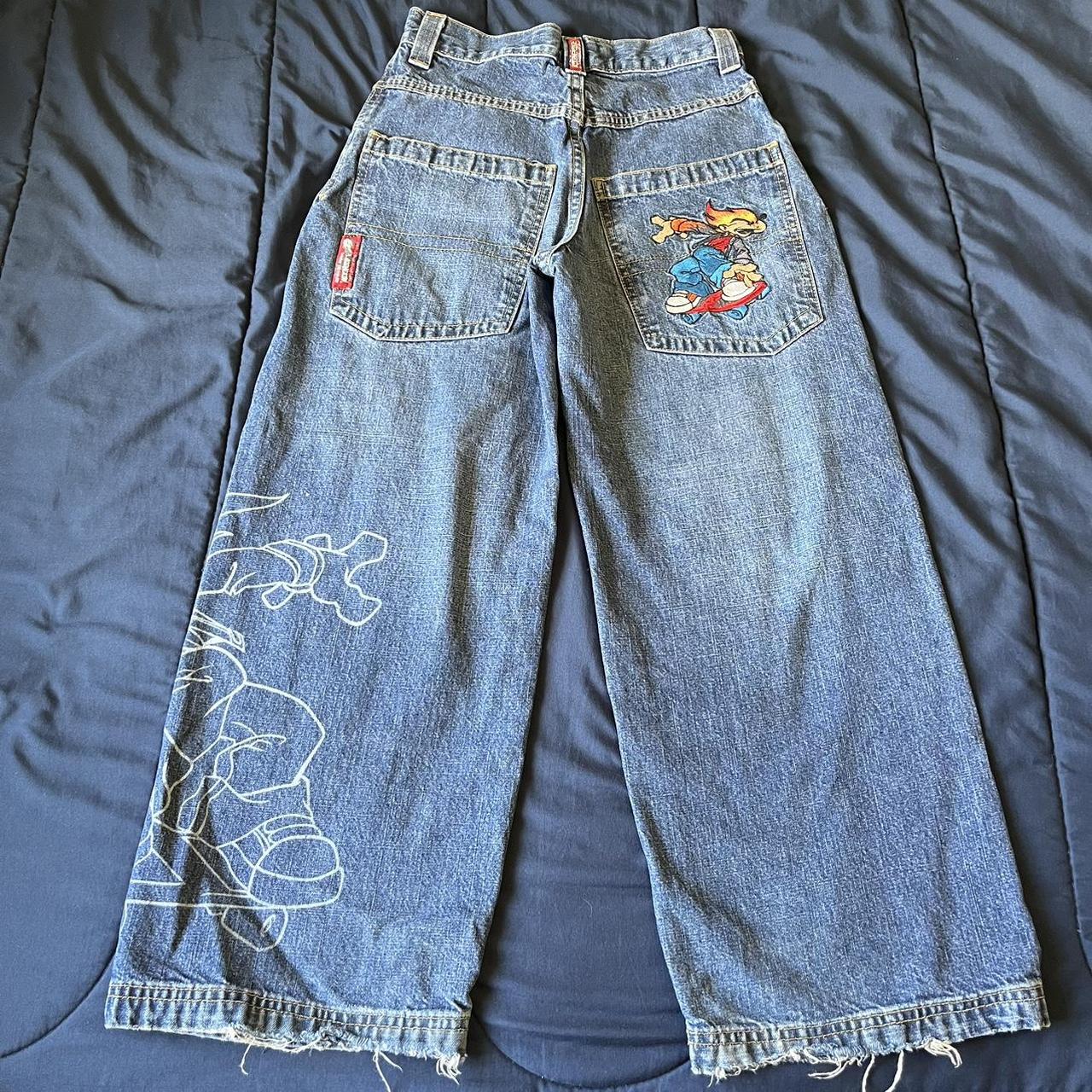JNCO FLAMEHEAD JEANS Dope embroidery’s and... - Depop