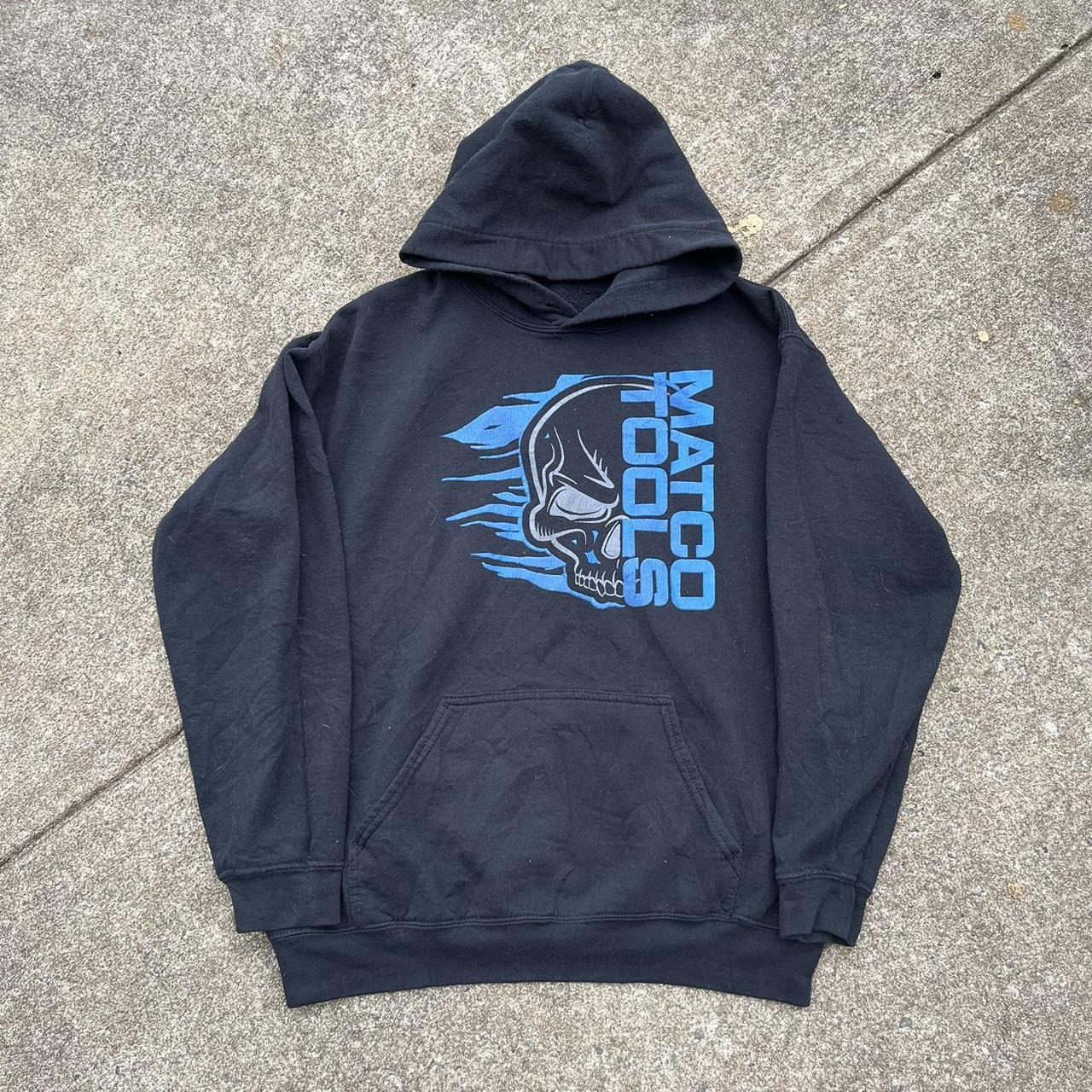 Dope matco tools y2k style hoodie Cool front skull... - Depop