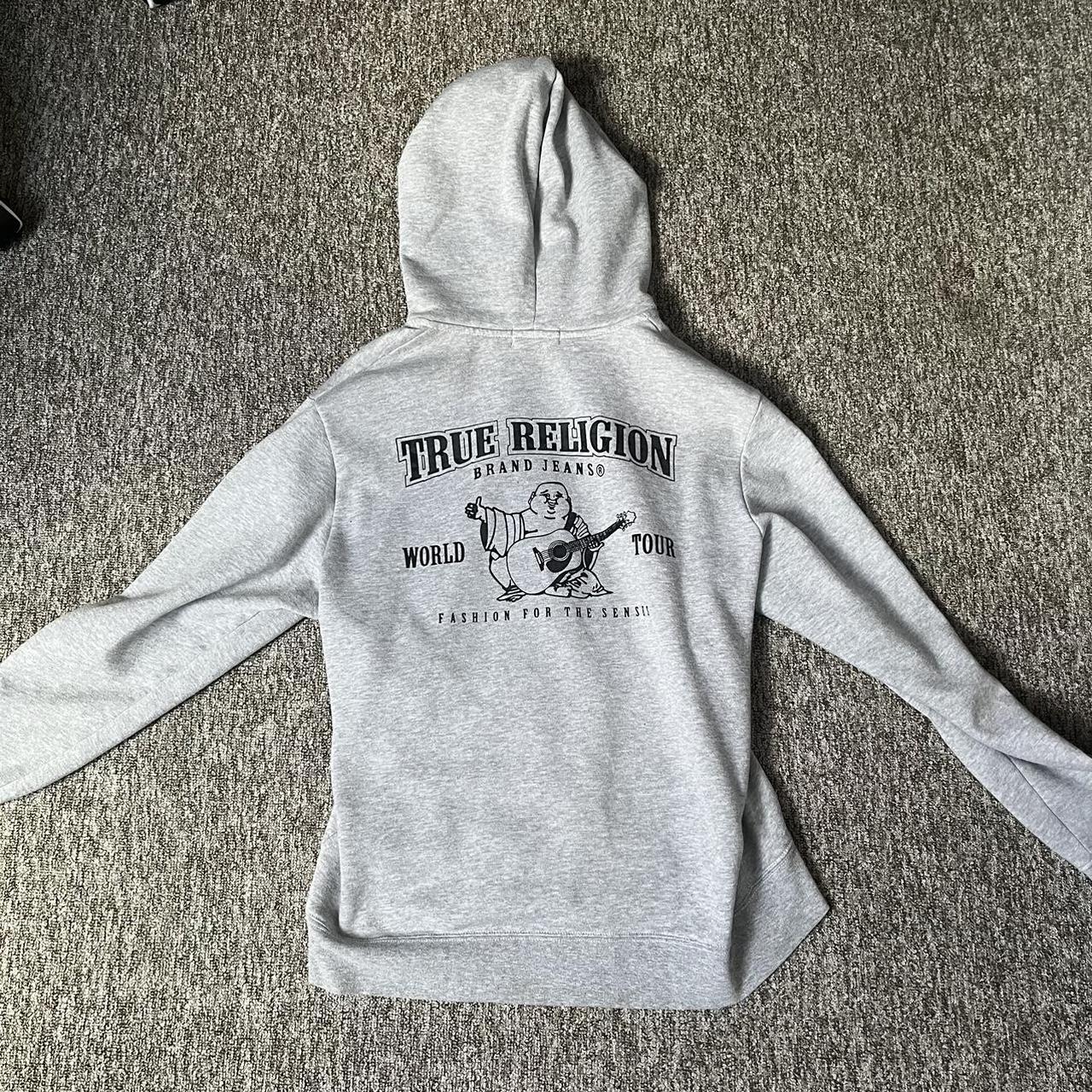 OG TRUE RELIGION ZIP UP IN GREY Super comfy i must... - Depop