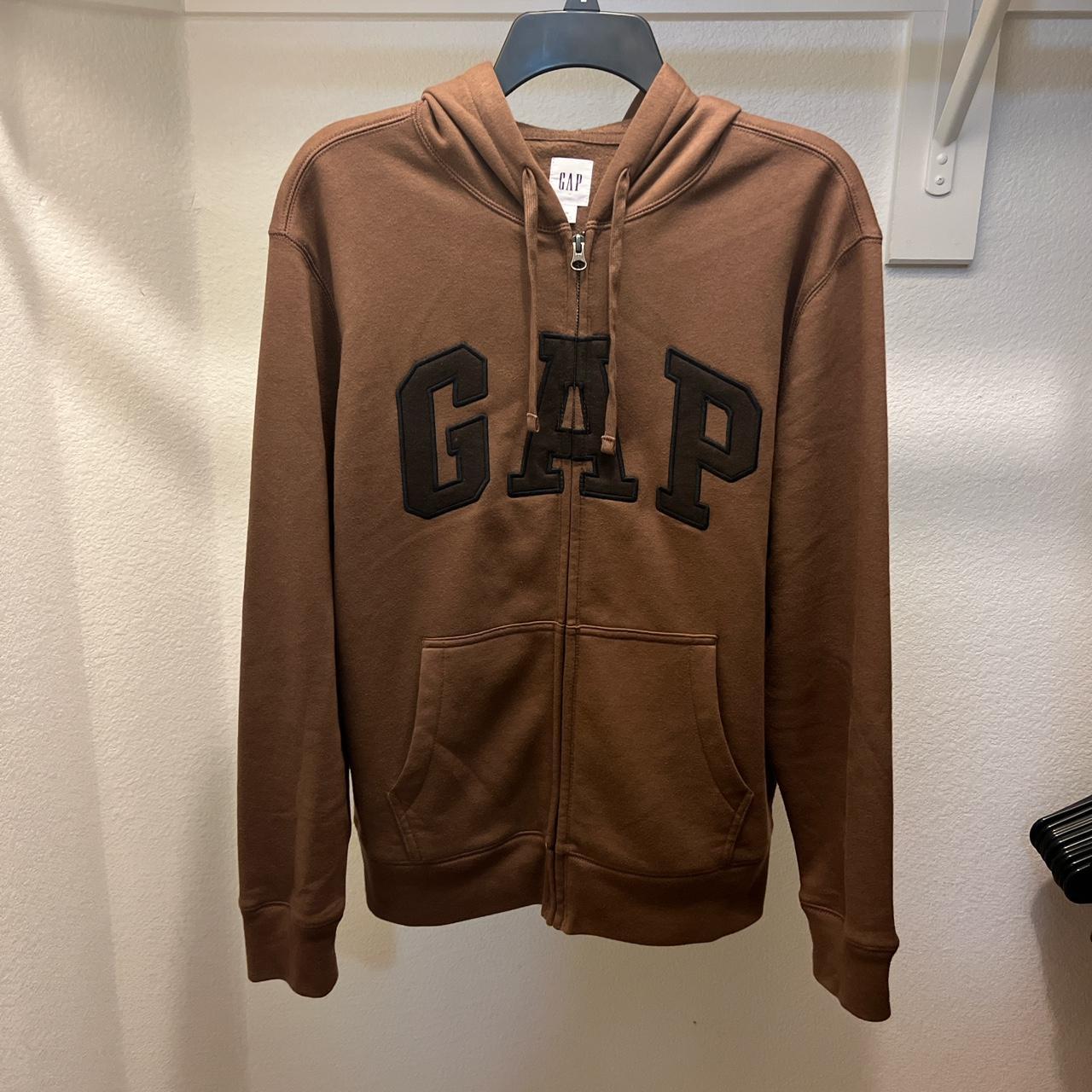 Gap jacket Size medium Chocolate brown color Barely... - Depop