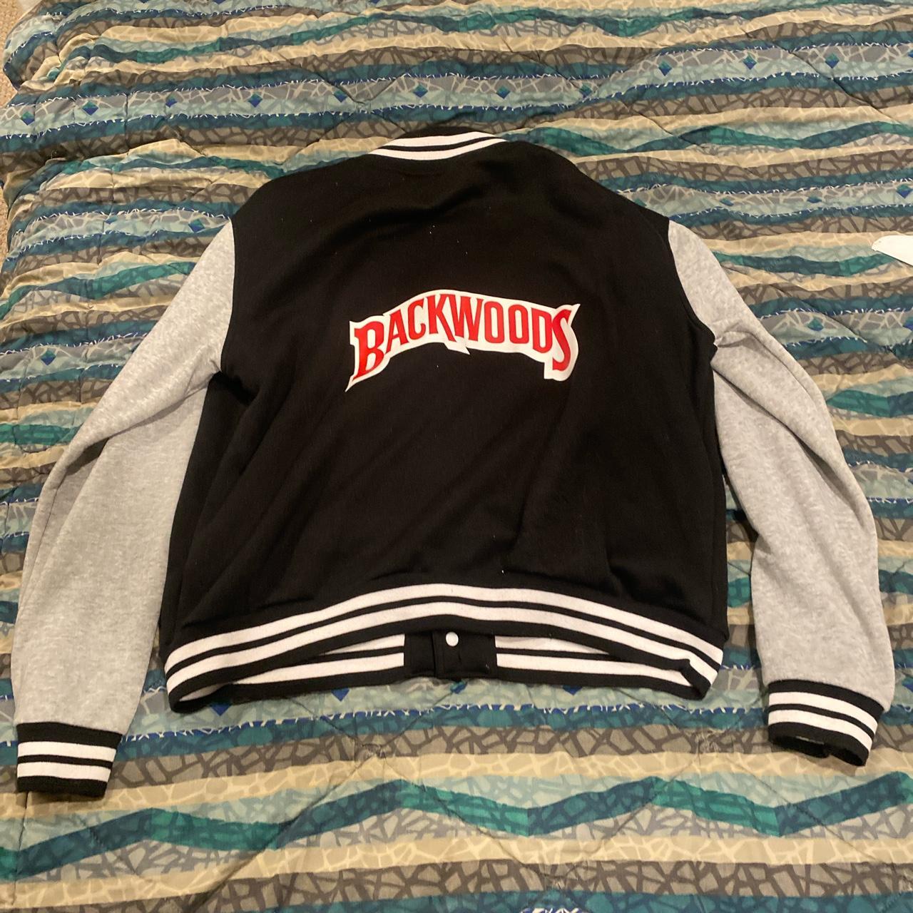 Backwoods varsity jacket Size medium 10/10 condition - Depop