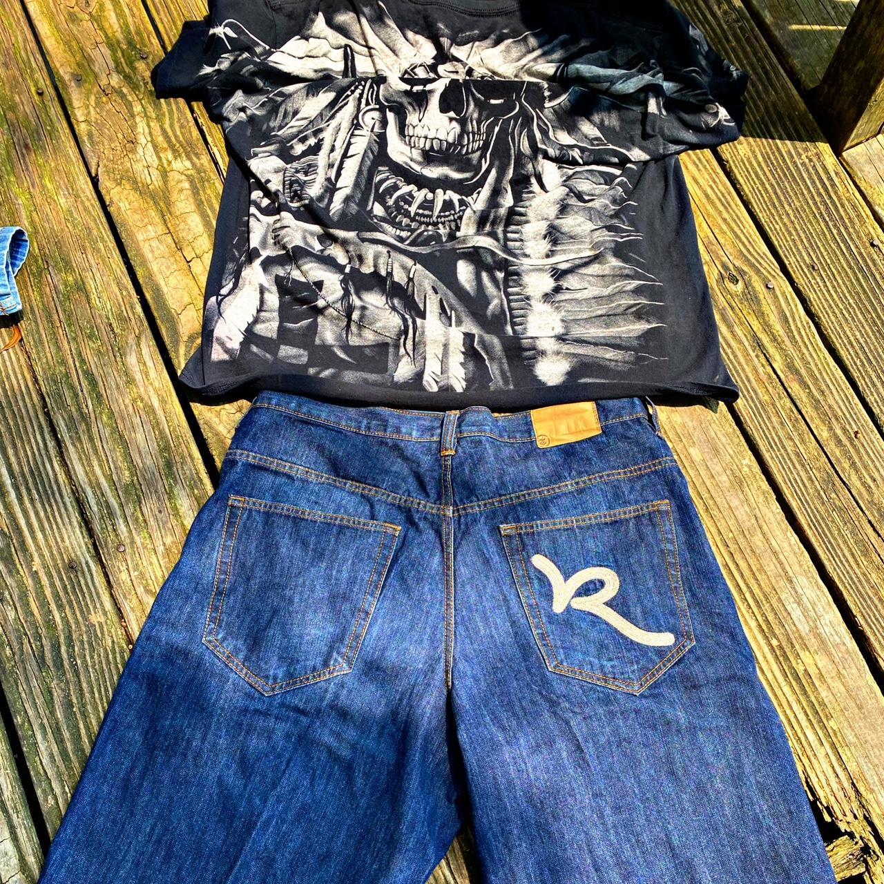 Rocawear Jorts Jean Shorts Y2K Affliction Shiddd... - Depop