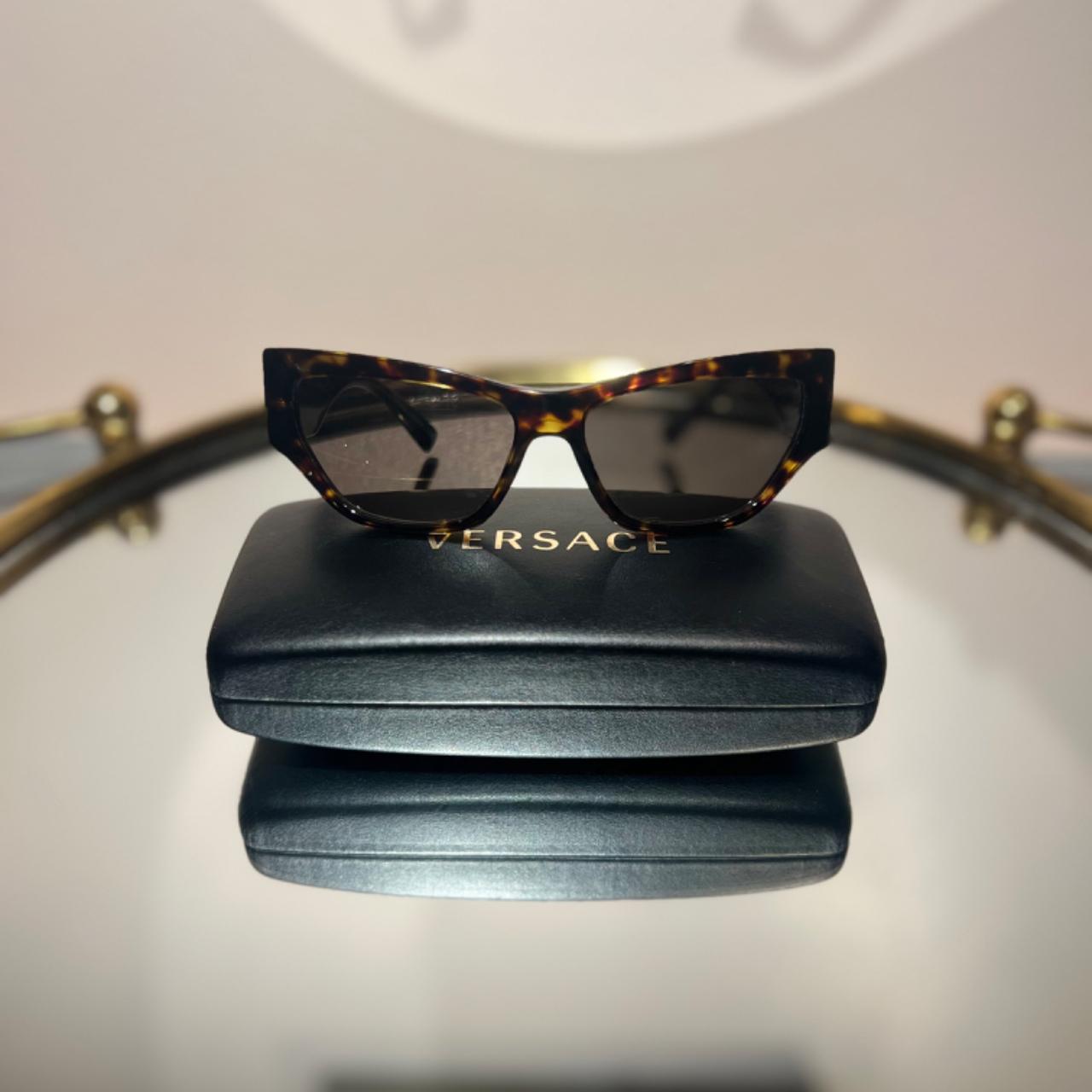 These are a pair of Versace VE4383’s cat eye... | Depop