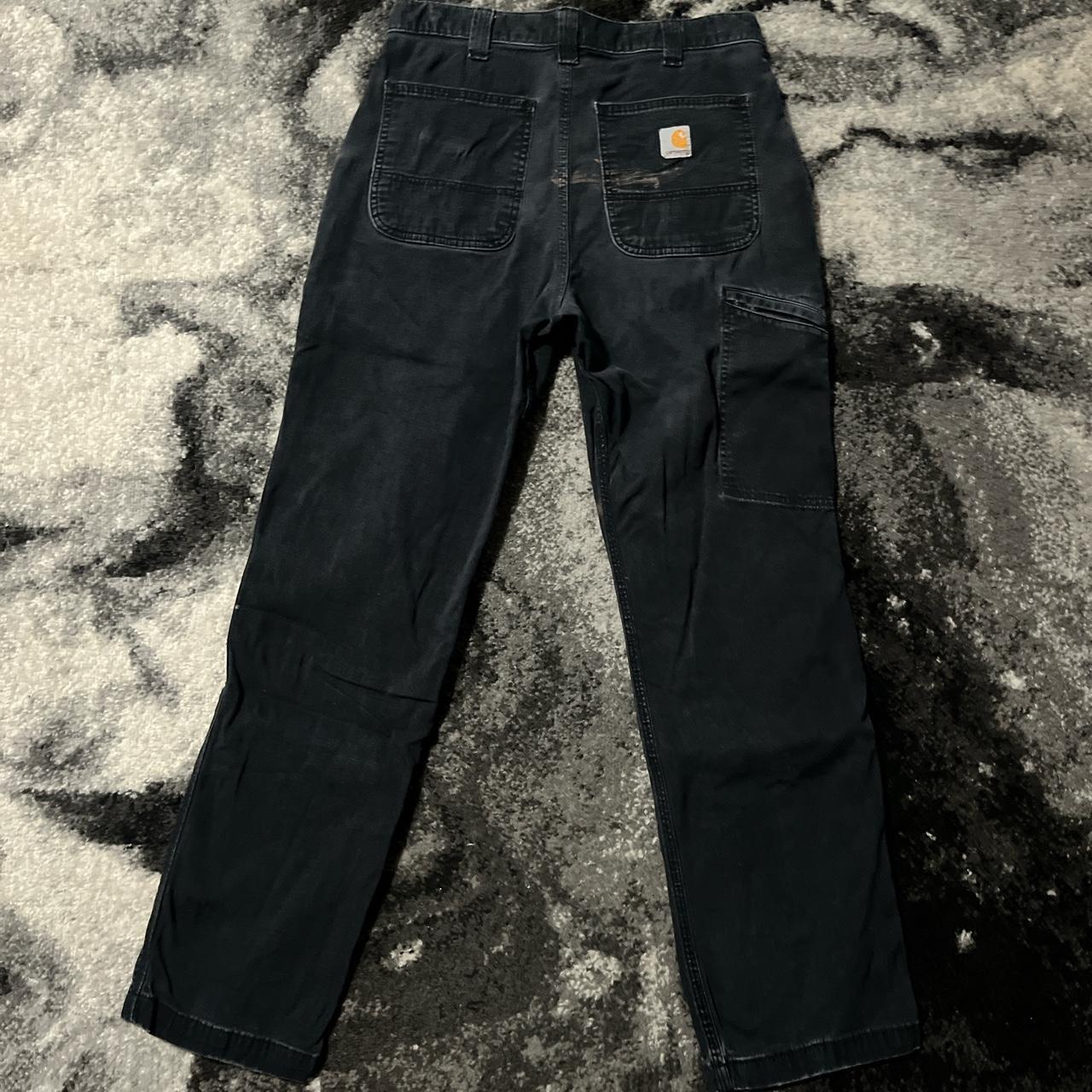 Black Carhartt Carpenter Pants Staining Size:... - Depop