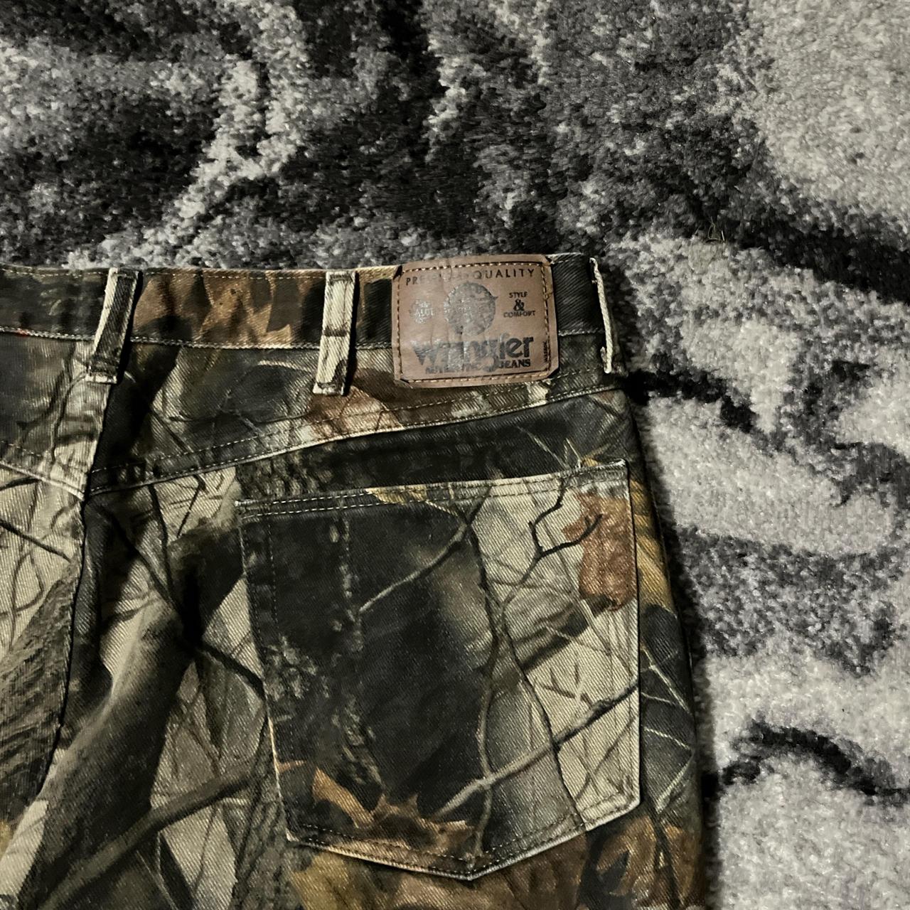 Y2K Wrangler Realtree Camo Double Knee Pants No... - Depop