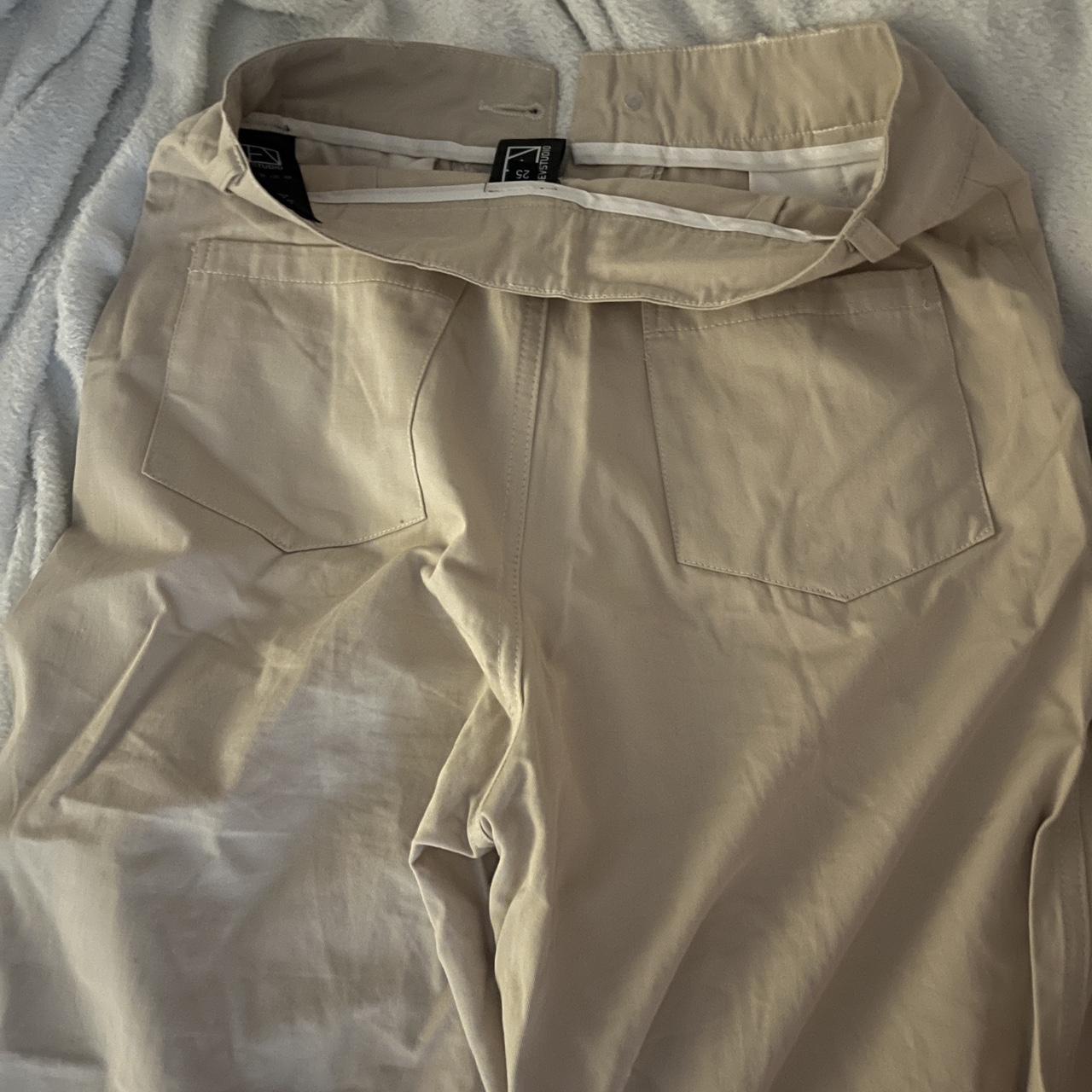 nev studio star beige cargo pants high waisted... - Depop