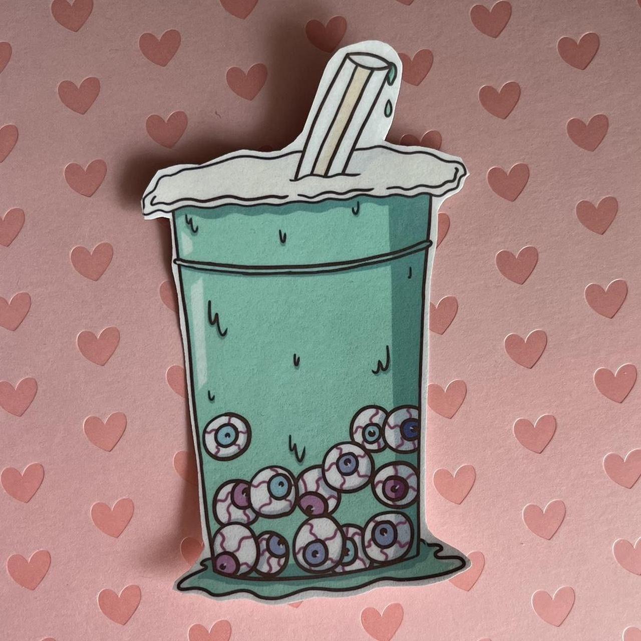 Pastel Goth candy gore style boba tea themed... - Depop