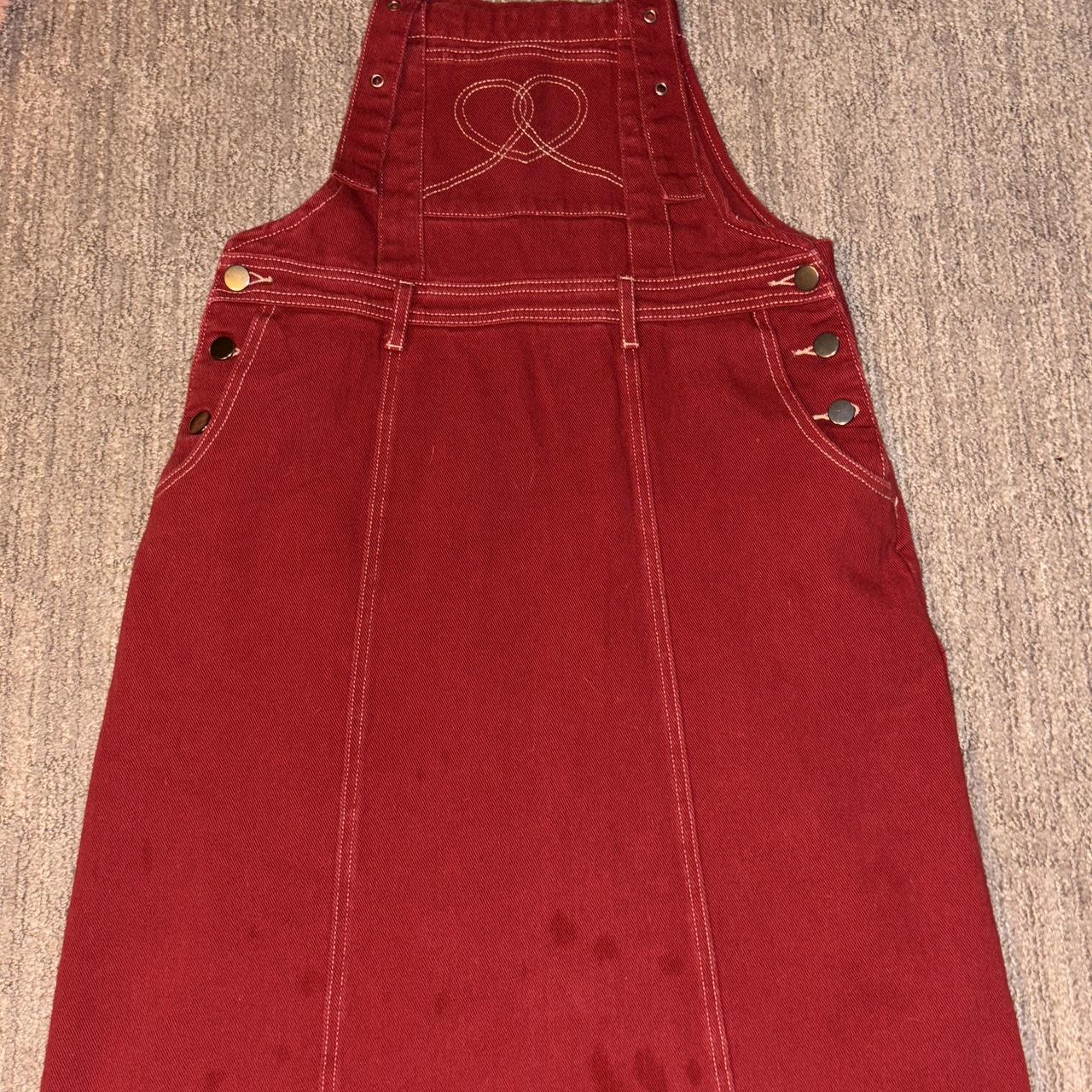 Discontinued cider overall dress. Only worn once for... - Depop