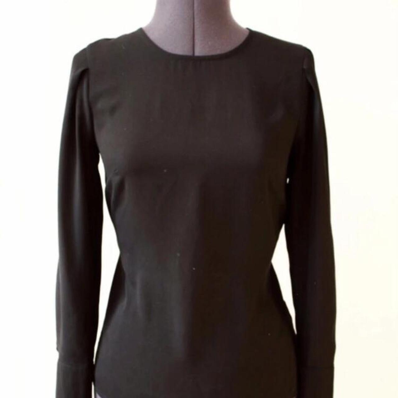 - black formal top - long billowy sleeves cuffed at... - Depop