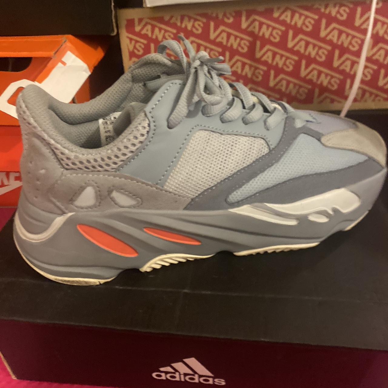 Yeezy Women's Blue Trainers | Depop