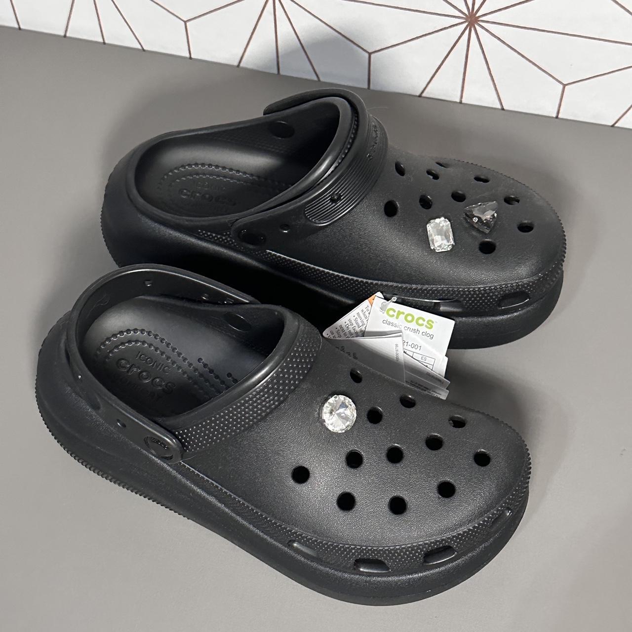 Crocs Women's Black Clogs | Depop