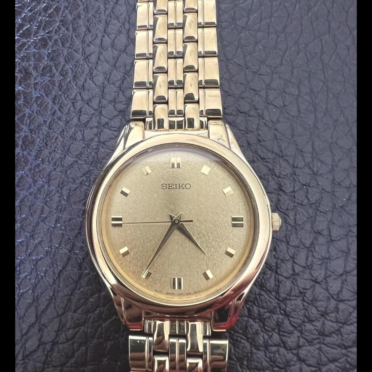 Seiko Men's Gold Watch | Depop
