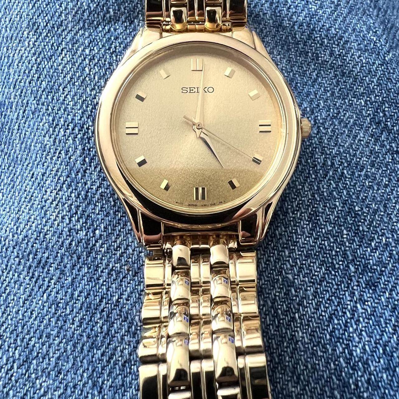 Seiko Men's Gold Watch | Depop