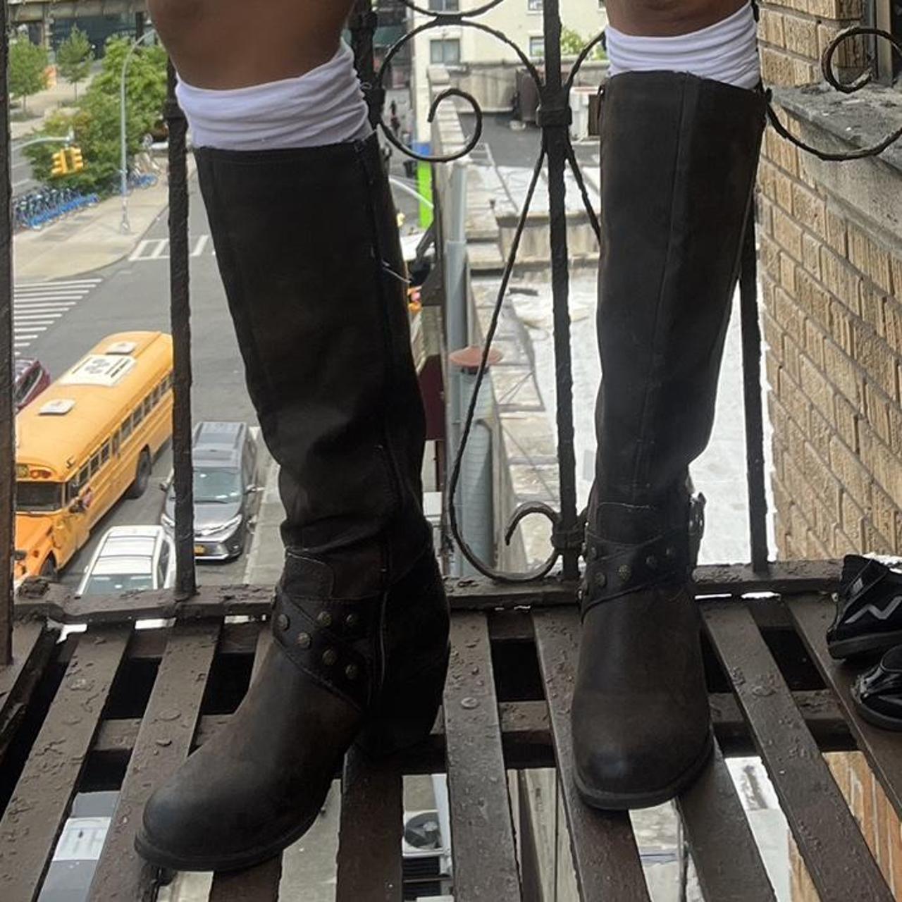 rock chick riding boots adorable kate moss... - Depop