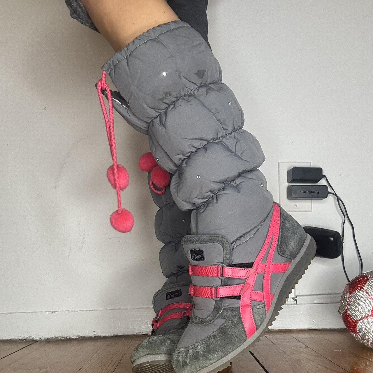 Vintage ASICS Onitsuka Tiger Snow Boots Knee High... - Depop