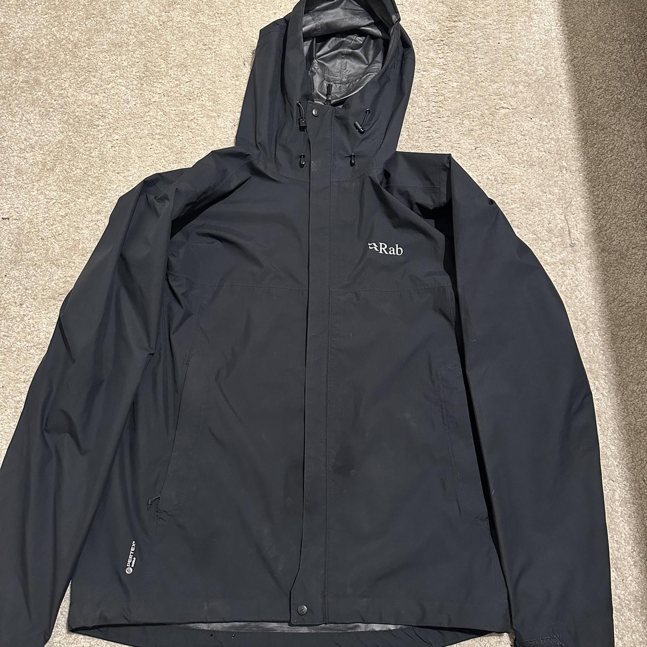 RAB Downpour eco jacket - black 9/10 condition... - Depop