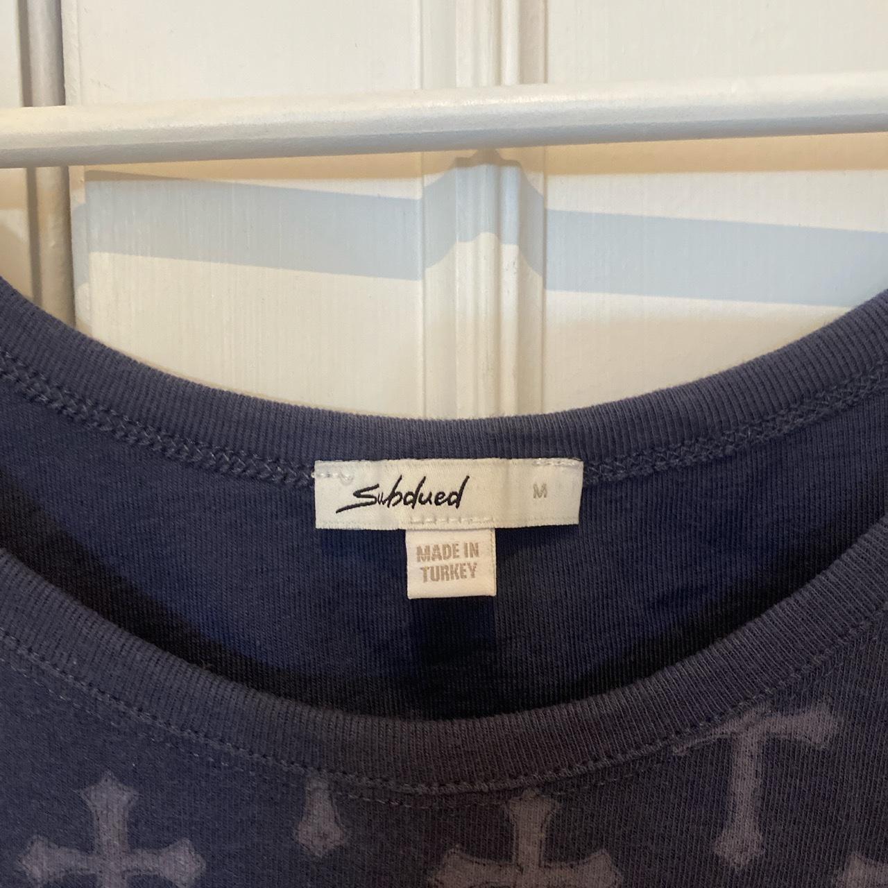 Subdued Blue across Top Size M but is a bit... - Depop