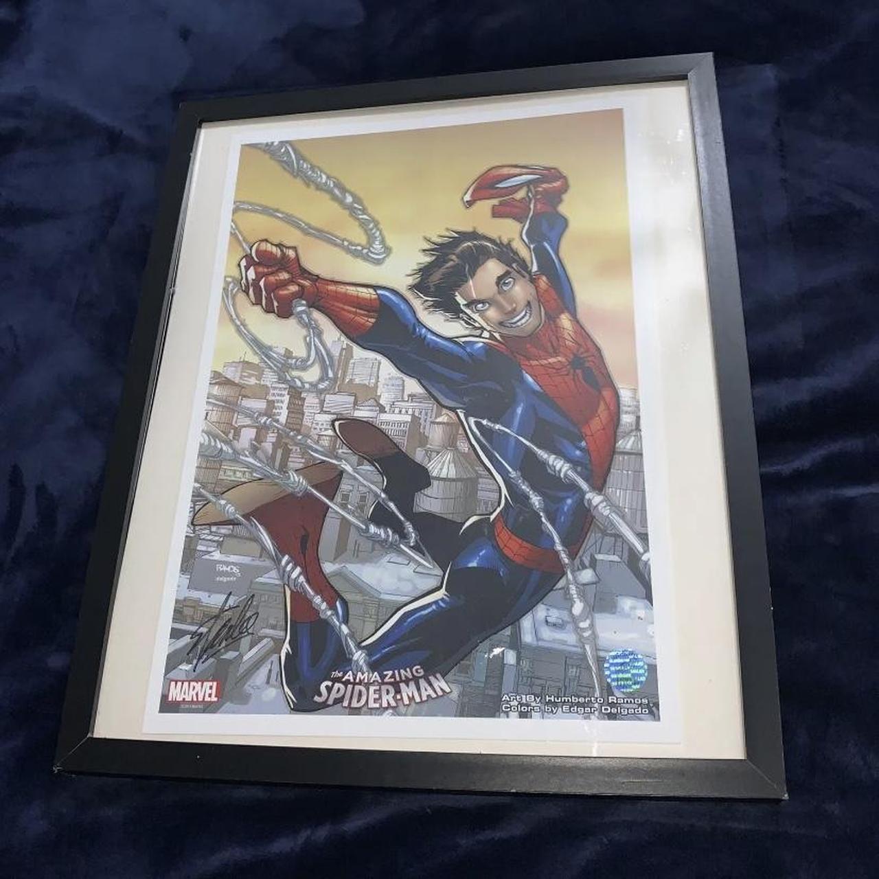 MARVEL - STAN LEE SIGNED POSTER PRINT - Humberto... - Depop