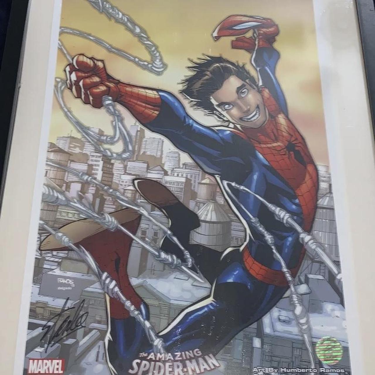 MARVEL - STAN LEE SIGNED POSTER PRINT - Humberto... - Depop