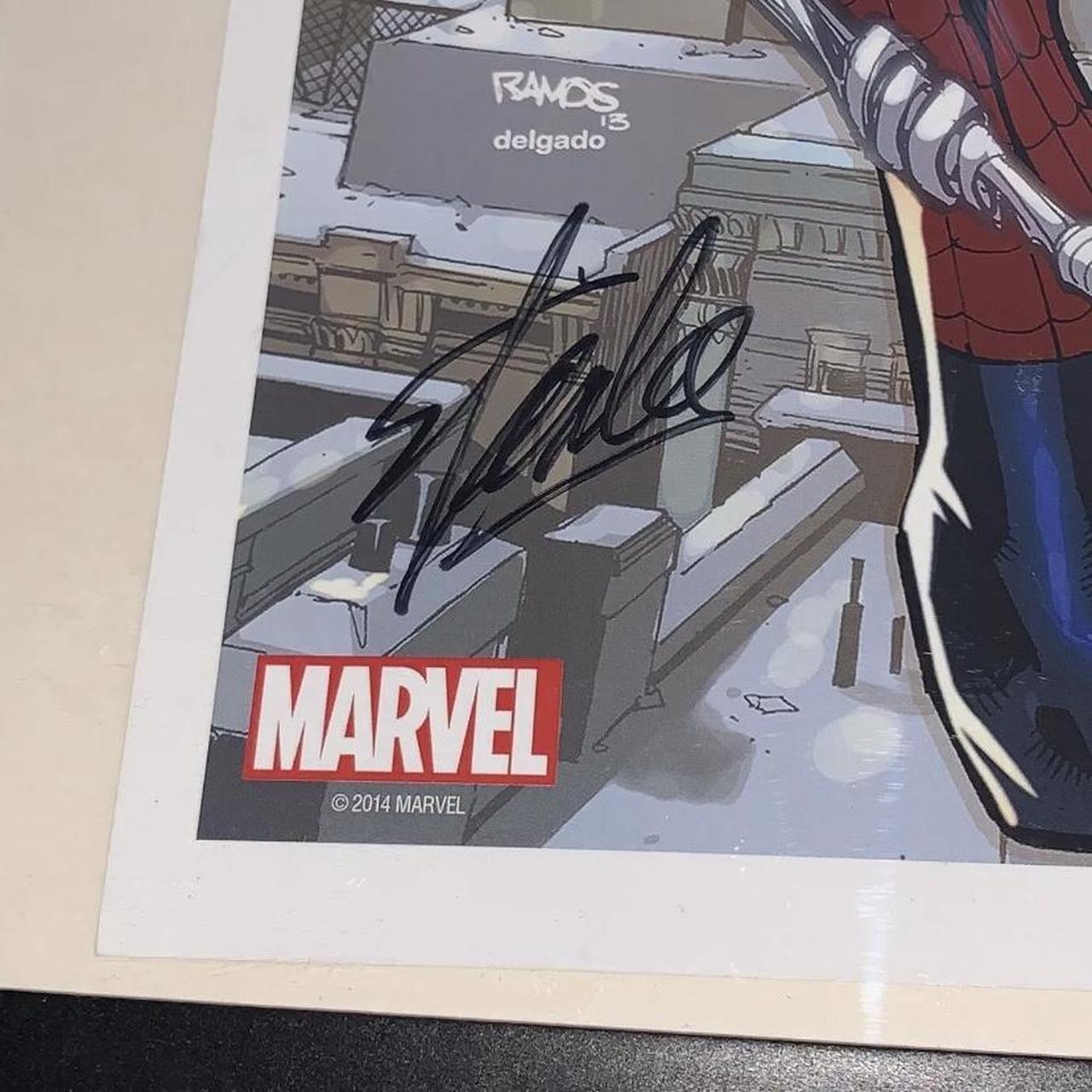 MARVEL - STAN LEE SIGNED POSTER PRINT - Humberto... - Depop