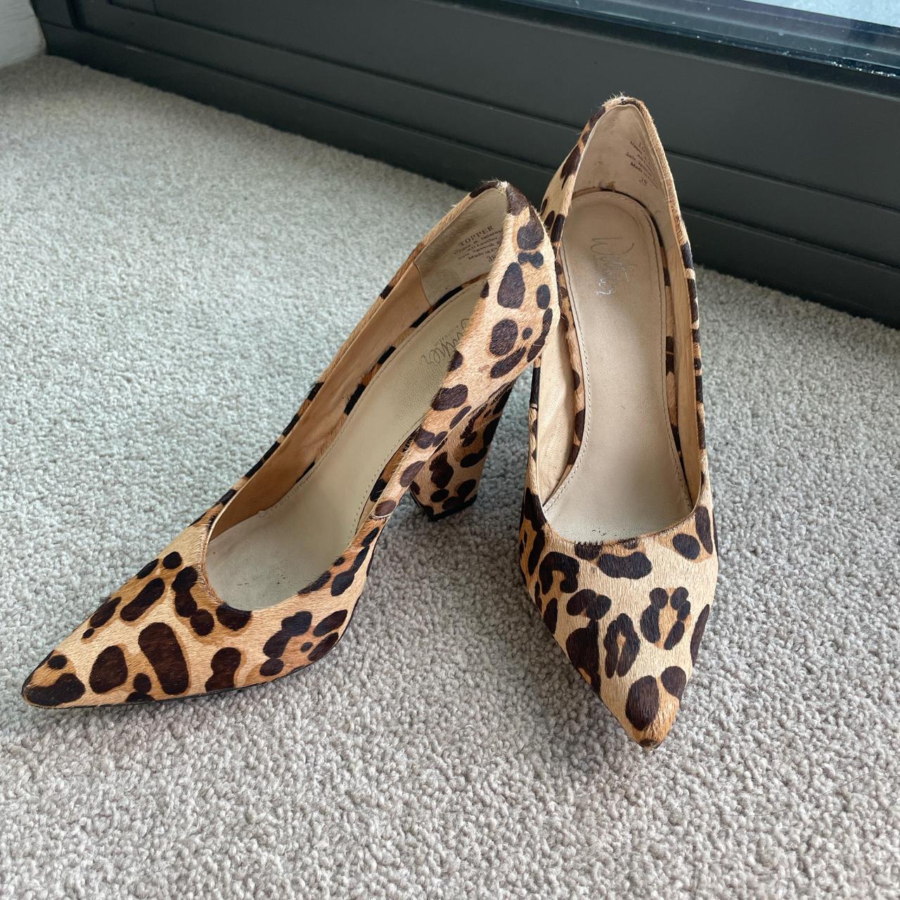 Wittner leopard print heels. Size 7. Worn a handful... - Depop