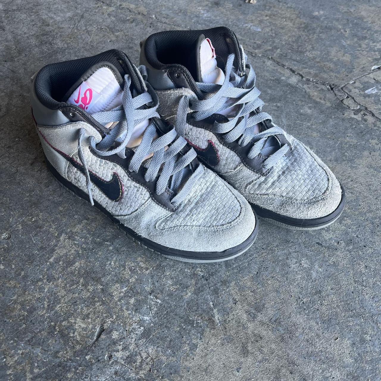 Nike SB Dunks high beat to crap. Size 8 Swoosh’s... | Depop