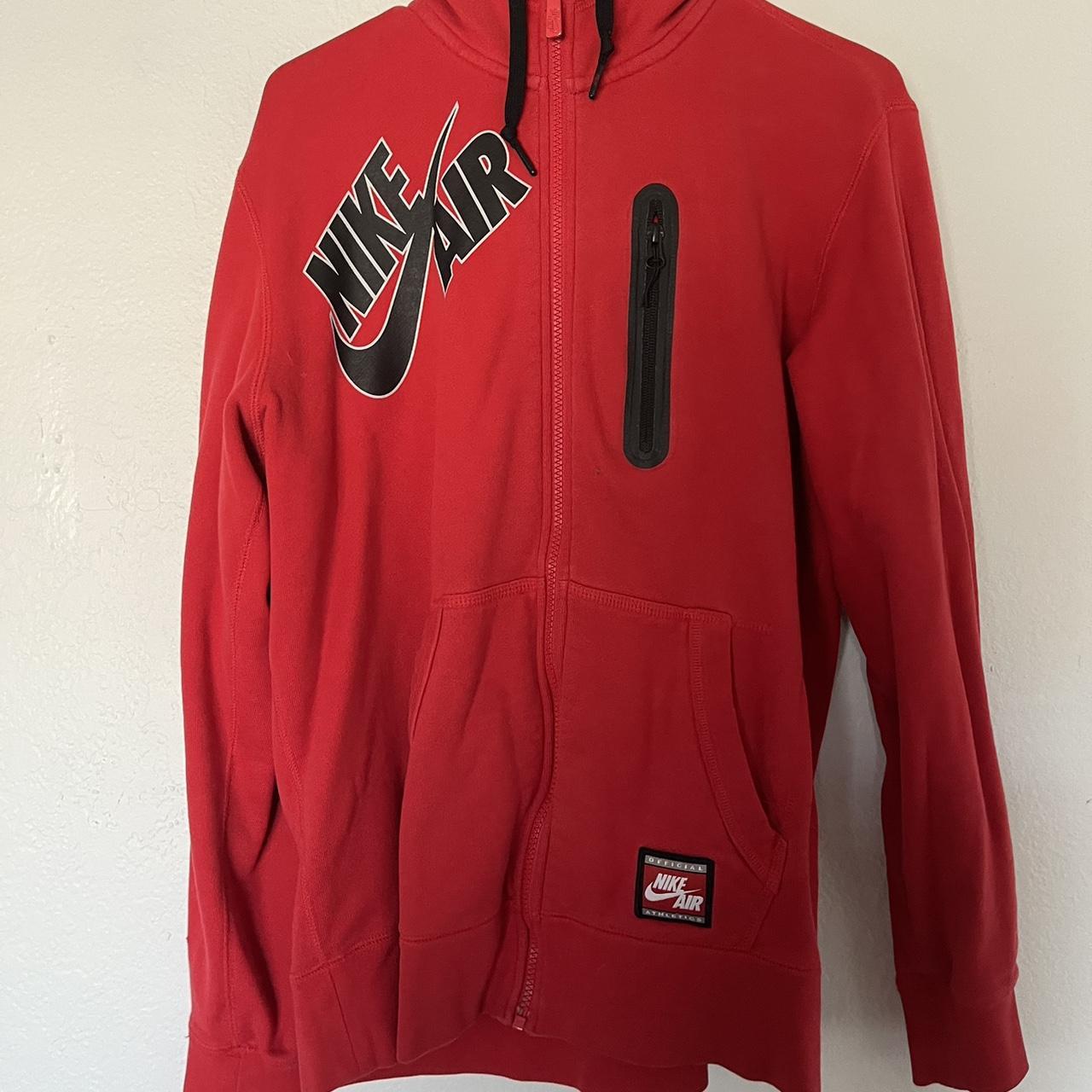 Nike Men's Red and Black Jacket | Depop