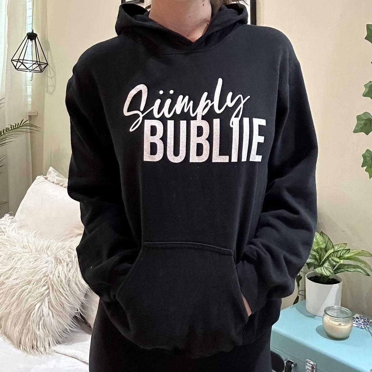 black hoodie siimplybubliie XS - Depop