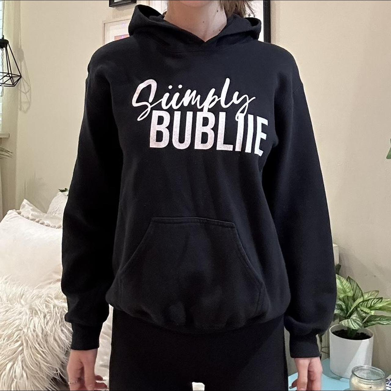 black hoodie siimplybubliie XS - Depop