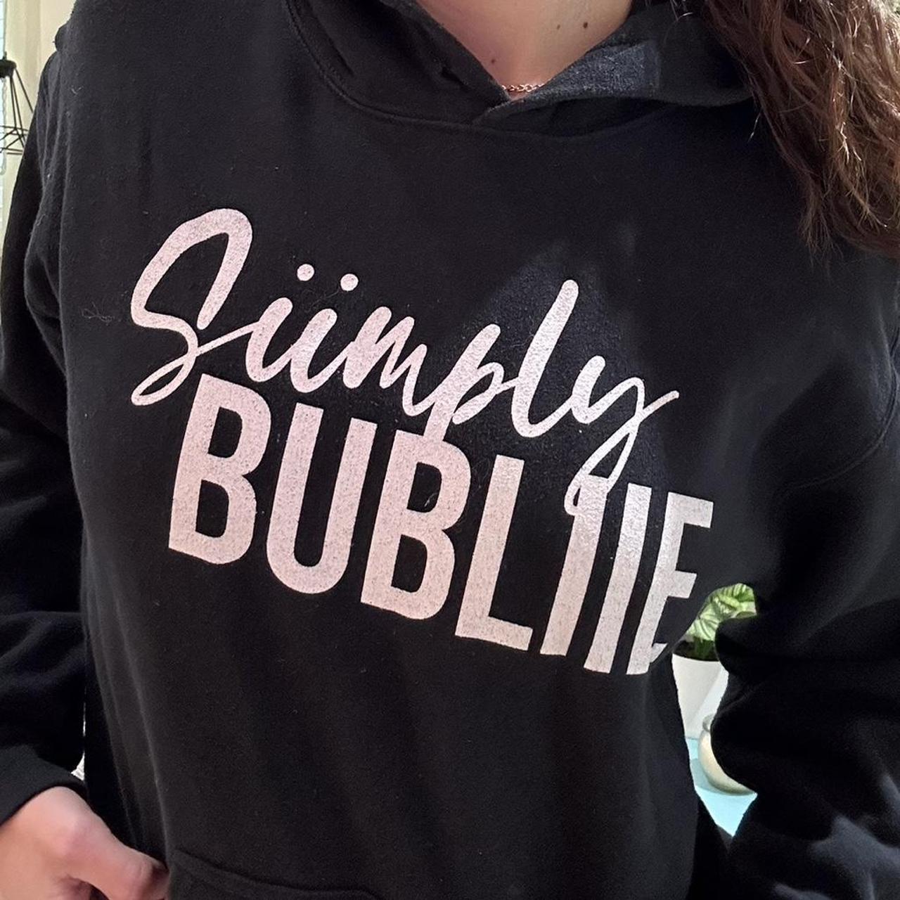 black hoodie siimplybubliie XS - Depop