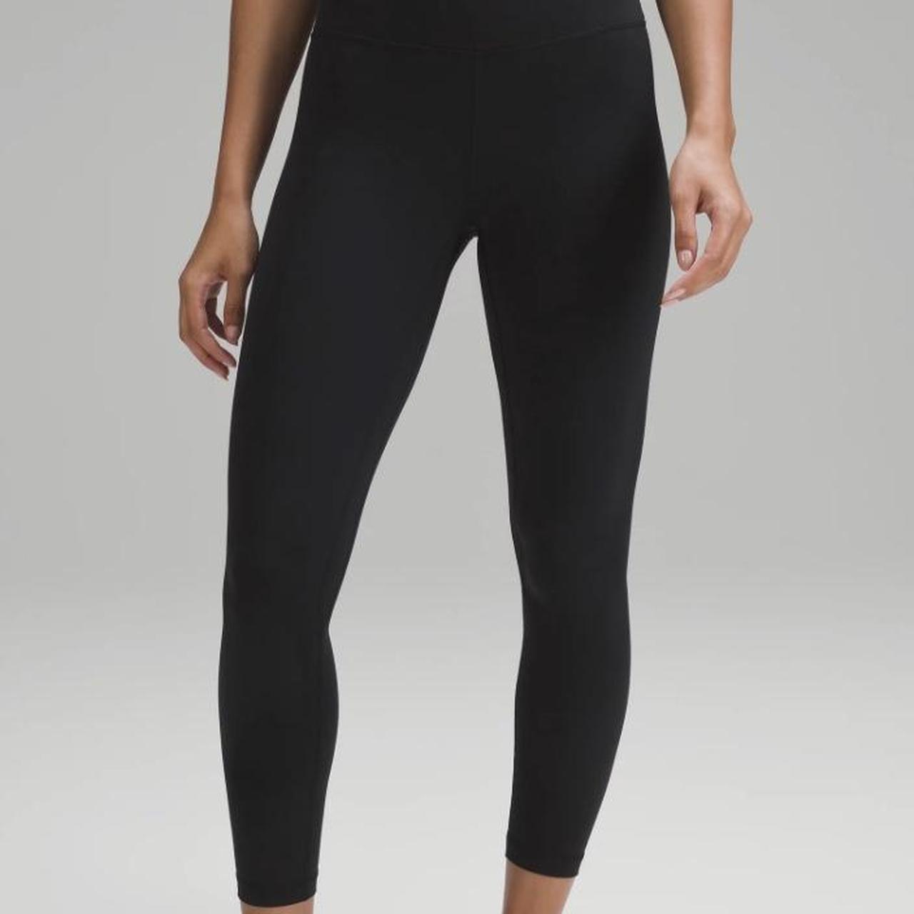 lululemon 25’ black align leggings size 6, pilling... - Depop