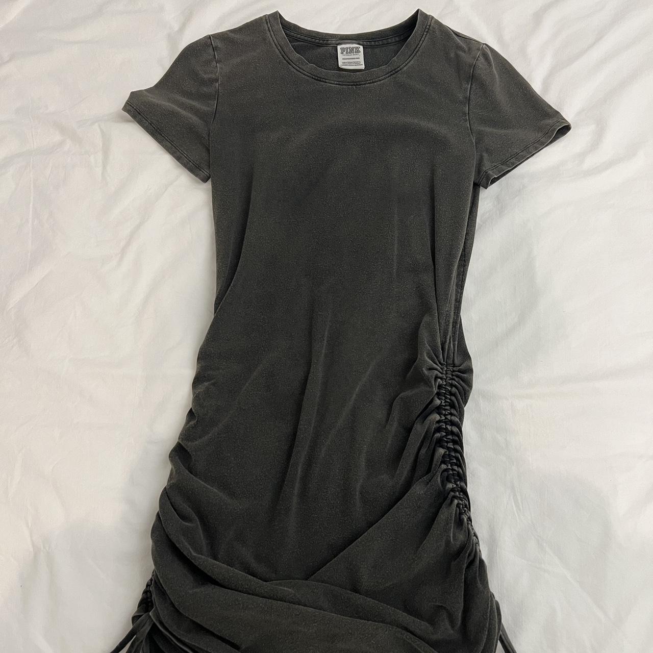 #victoriasecret dark drey rouched dress. Cute. Size... - Depop