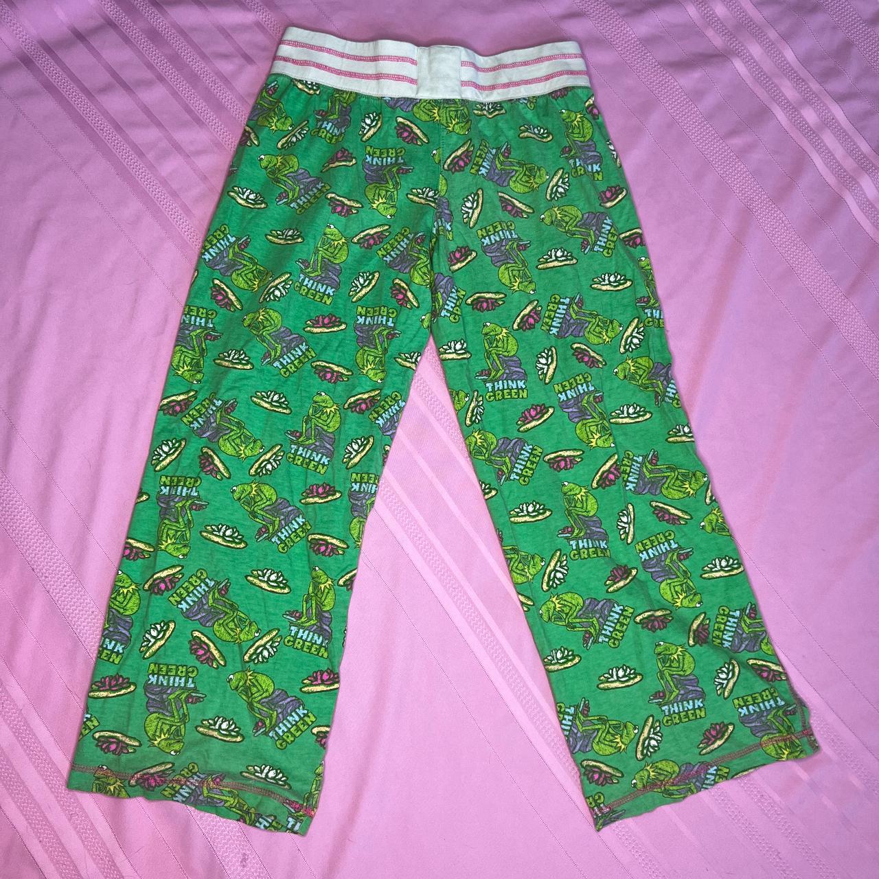 The Muppets Kermit the Frog green lounge sweat... - Depop